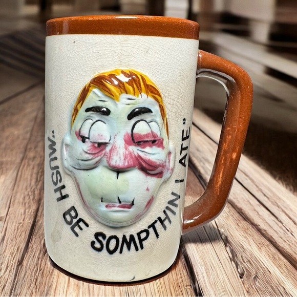 Enesco | Dining | Vintage Enesco Drunk Man Face Mug 4oz Japan 196s ...